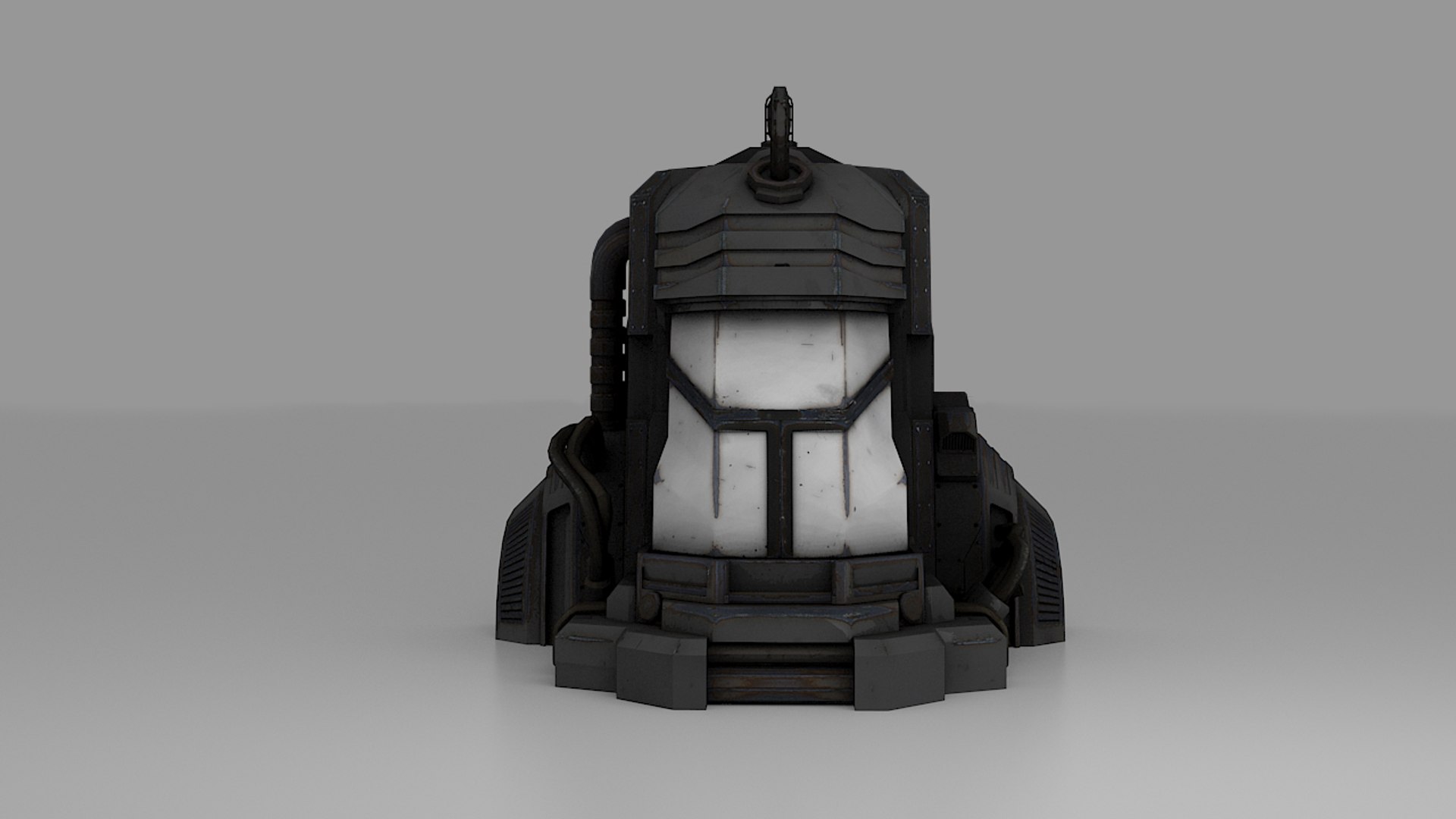 3d Model Sci-fi Stasis Pod Prop