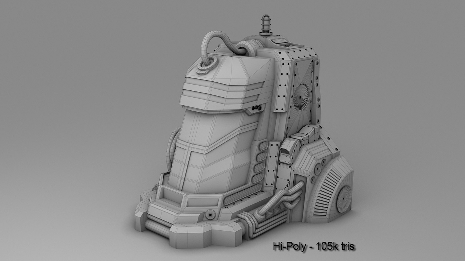 3d Model Sci-fi Stasis Pod Prop