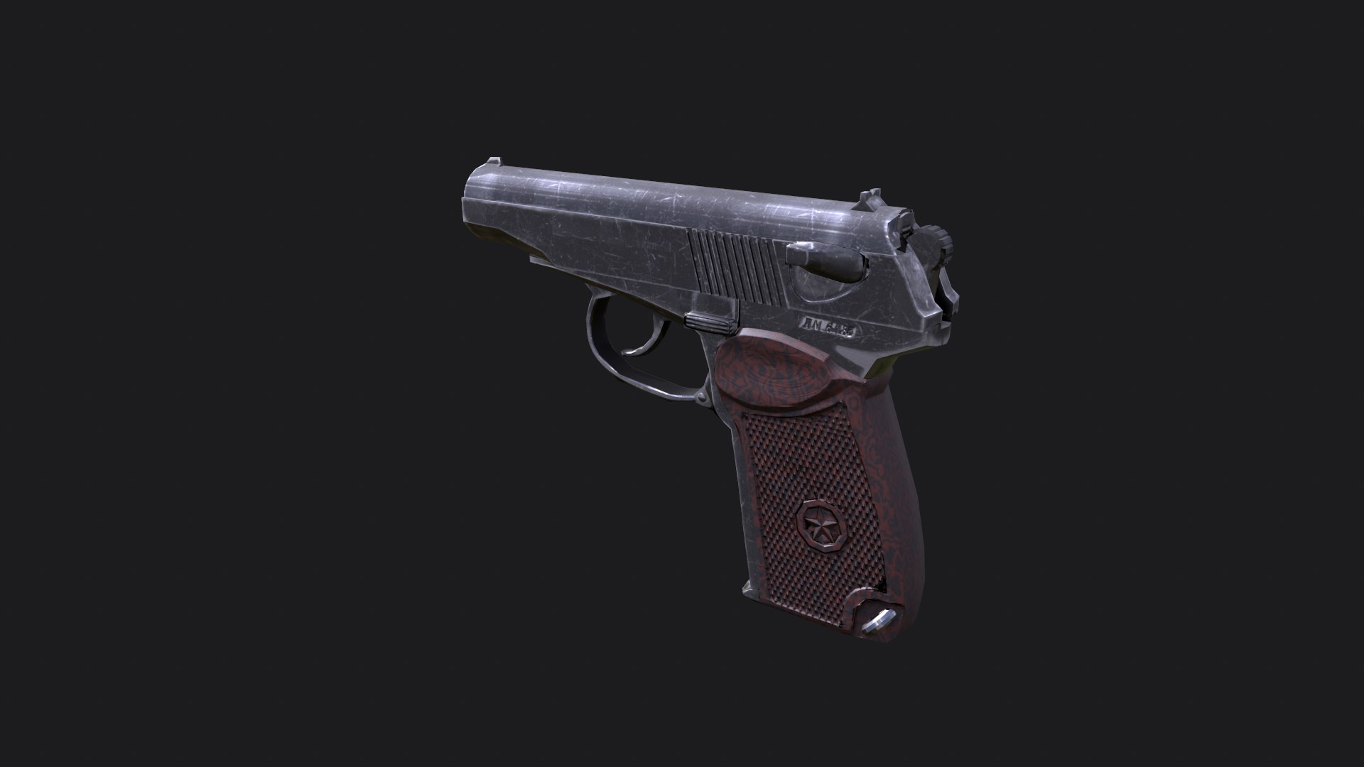 Makarov pistol model - TurboSquid 1535782
