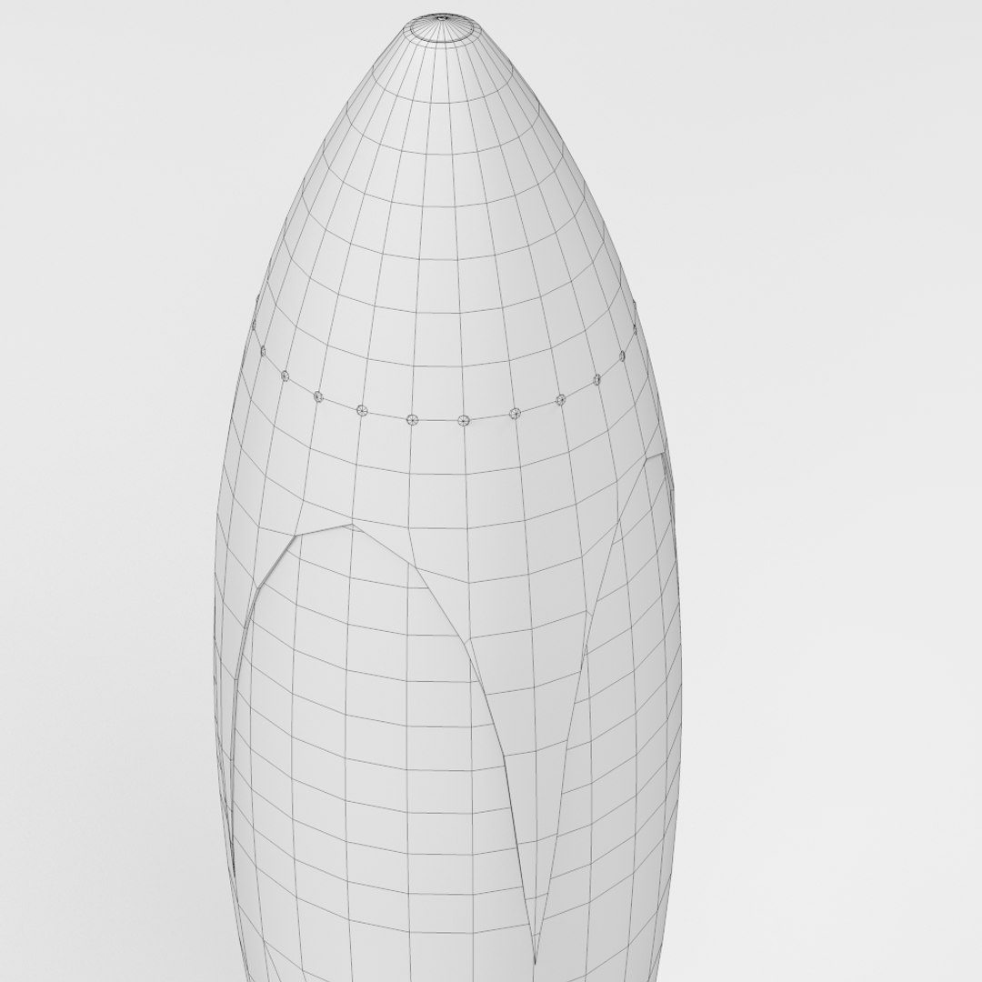 3d Retro Space Rocket