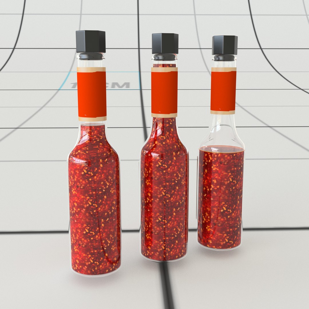 3D Model Chilli Bottle - TurboSquid 1204010