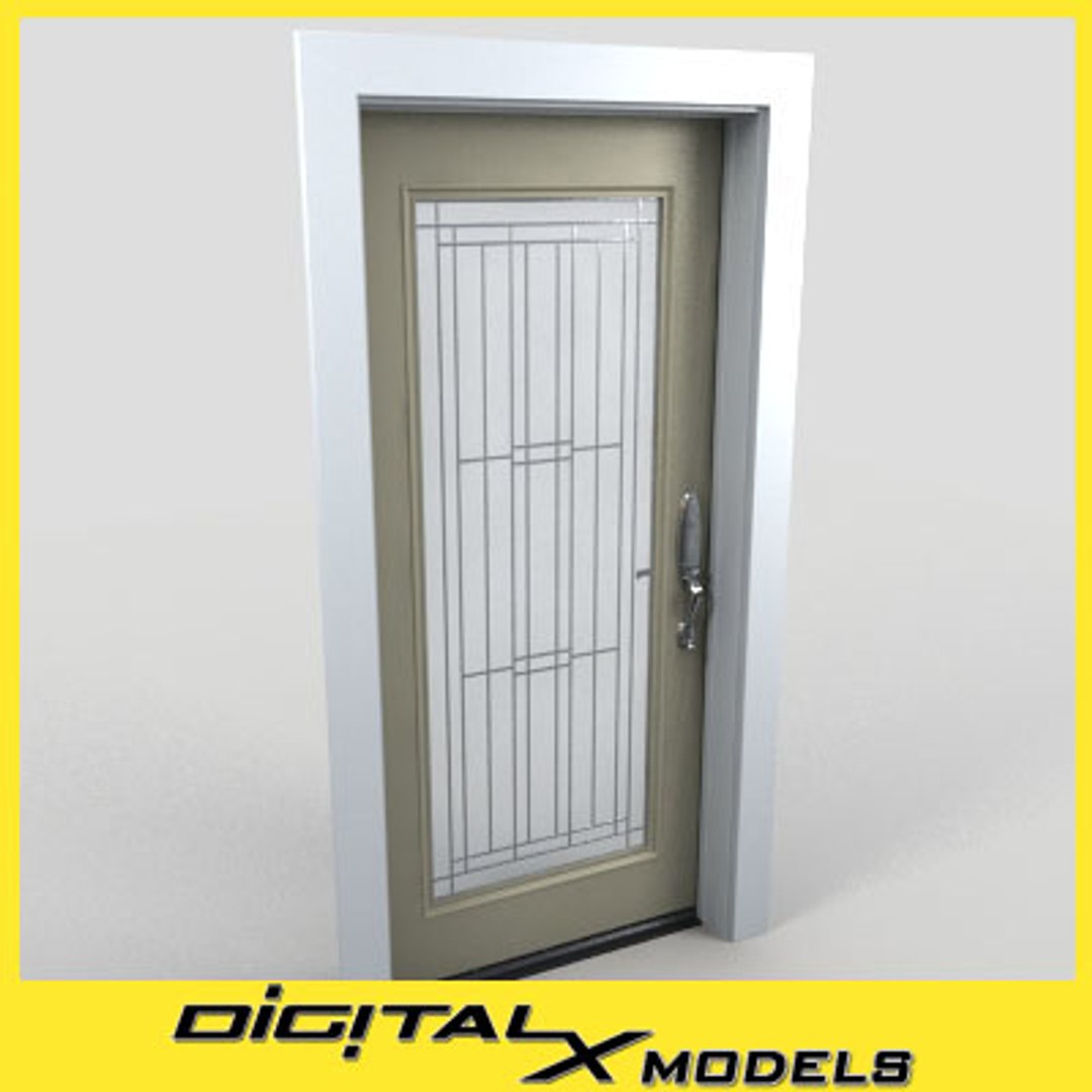 Residential Entry Door 3d Model