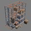 Pallet Rack 1 3d Model