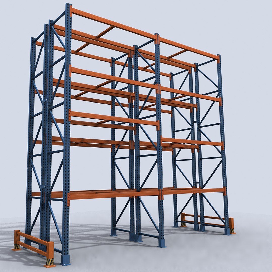 Pallet Rack 1 3d Model