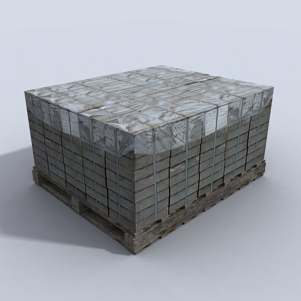 pallet rack 1 3d model