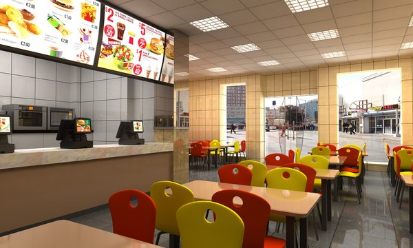 Fast Food Restaurant 3D Models for Download | TurboSquid