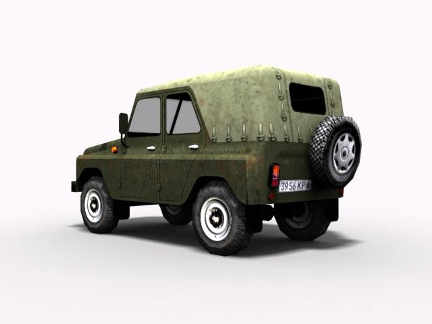 3dsmax Uaz-469 Poligonal Fps