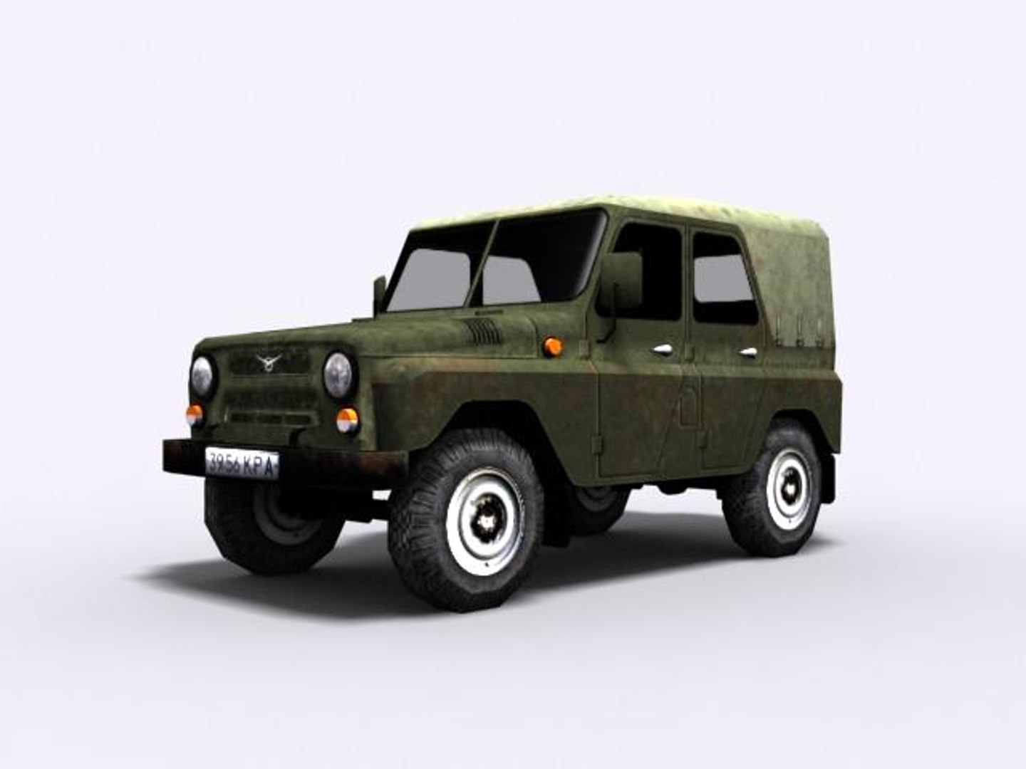 3dsmax Uaz-469 Poligonal Fps