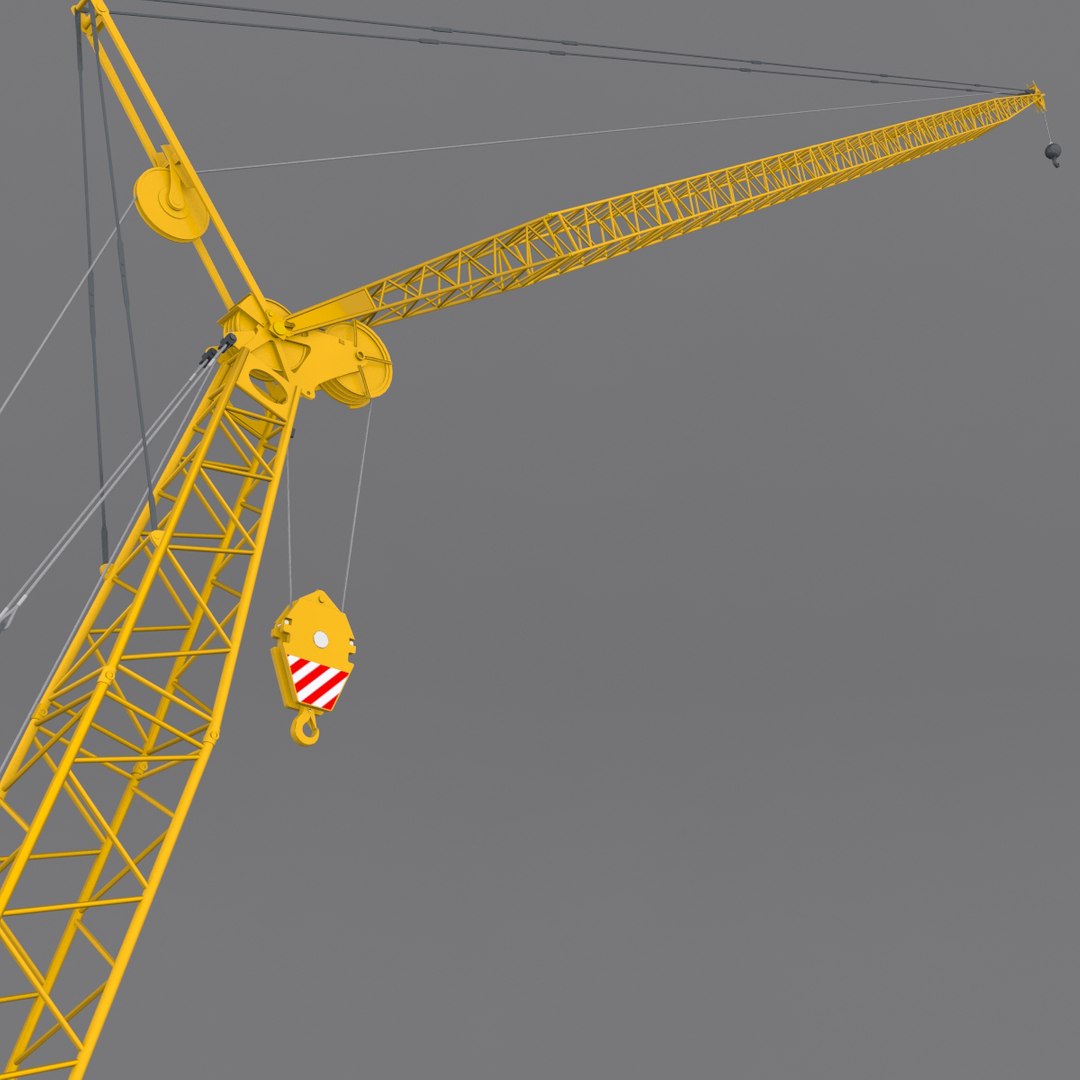 3d Crawler Crane Rigged
