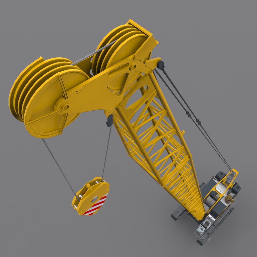 3d Crawler Crane Rigged