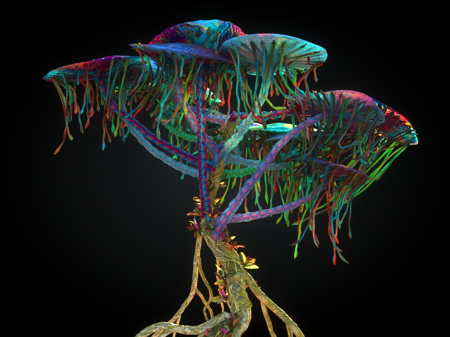Avatar Fungus Tree 3D Model - TurboSquid 1468815