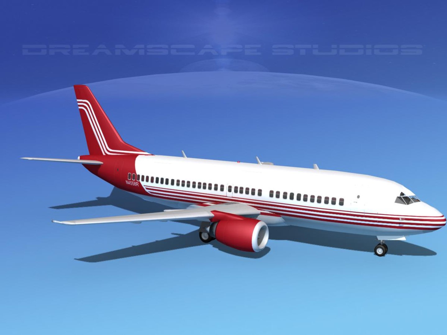 3d Boeing 737 737-300 1