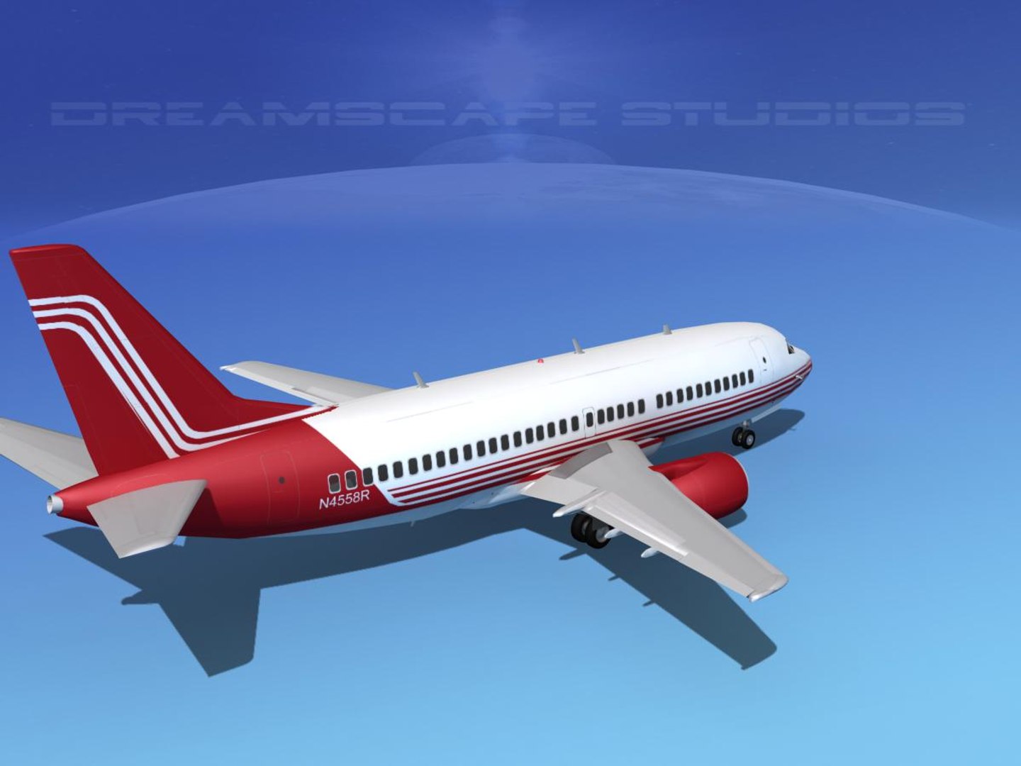 3d Boeing 737 737-300 1