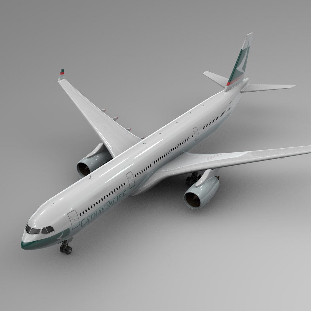 3D model airbus a330-300 cathay paciffic - TurboSquid 1458266