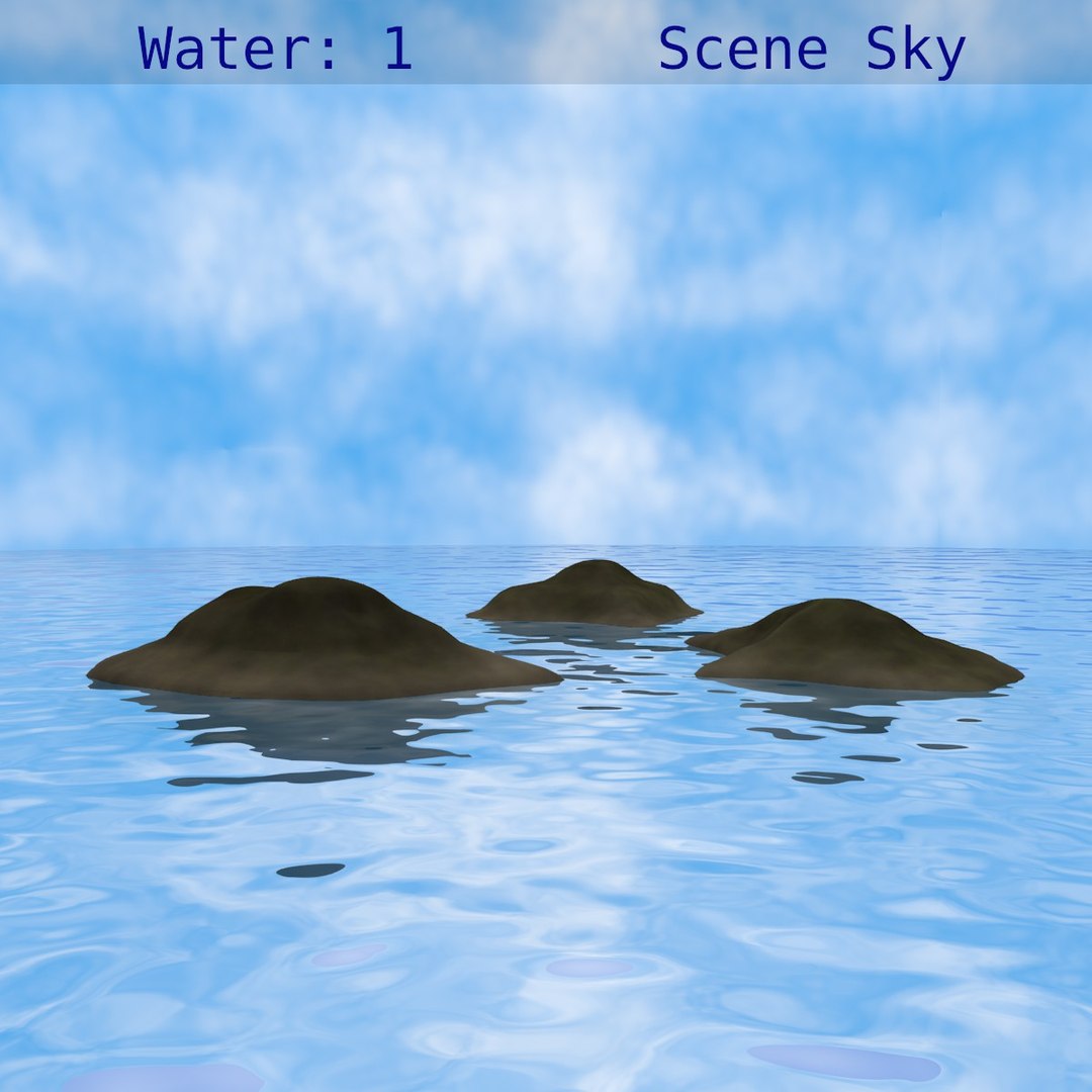 3d Islands Sea Water - Model