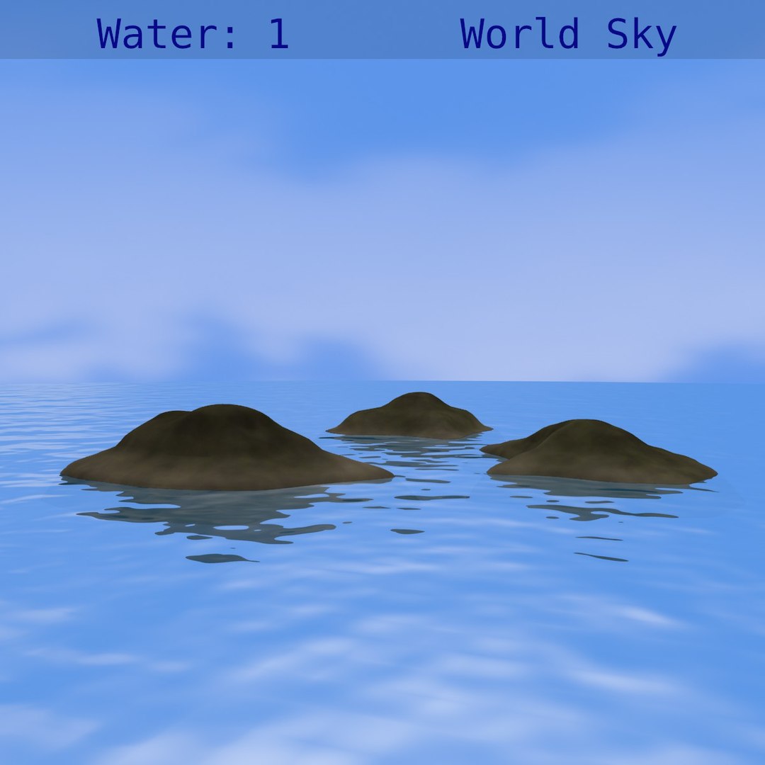 3d Islands Sea Water - Model