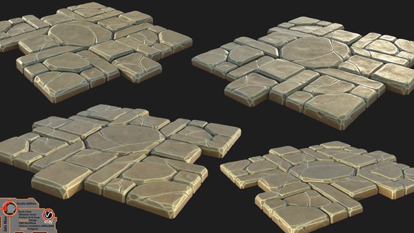 3d model runic floor