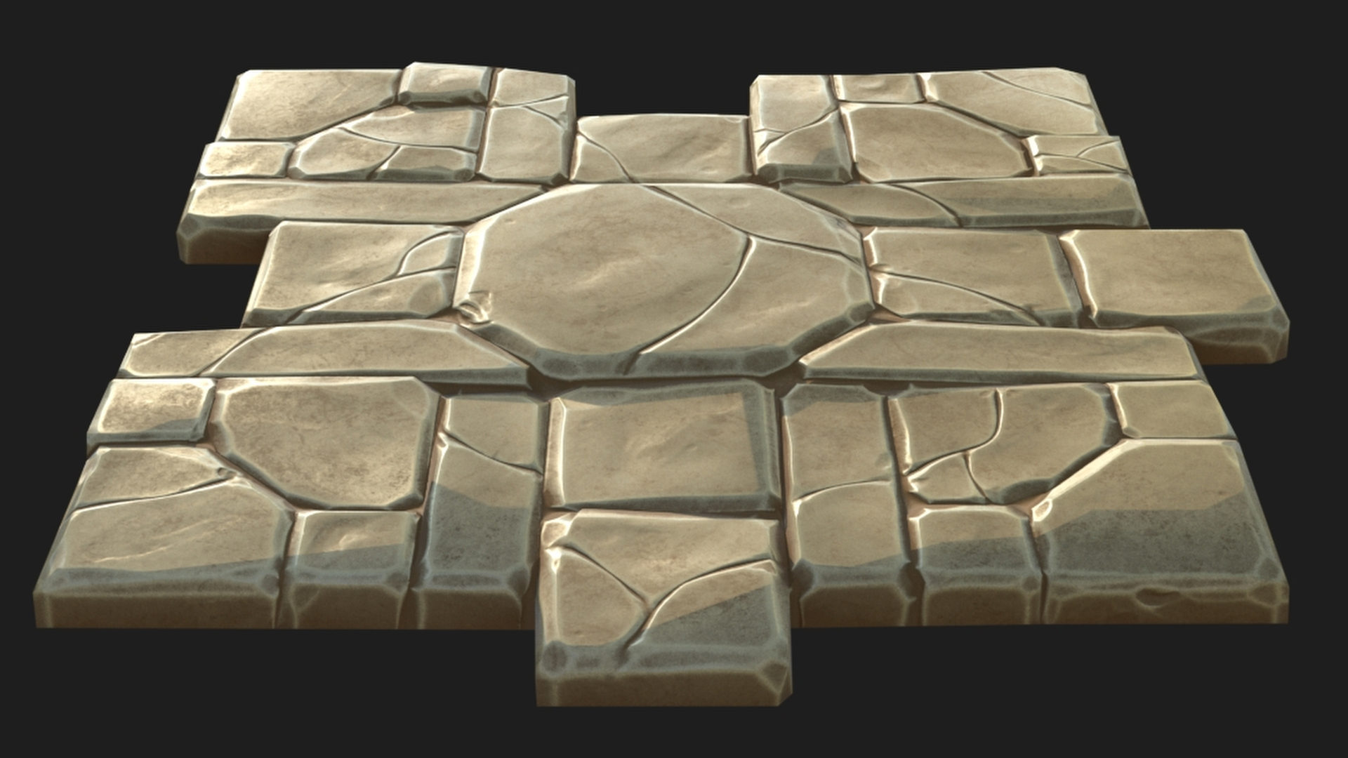 3d Model Runic Floor