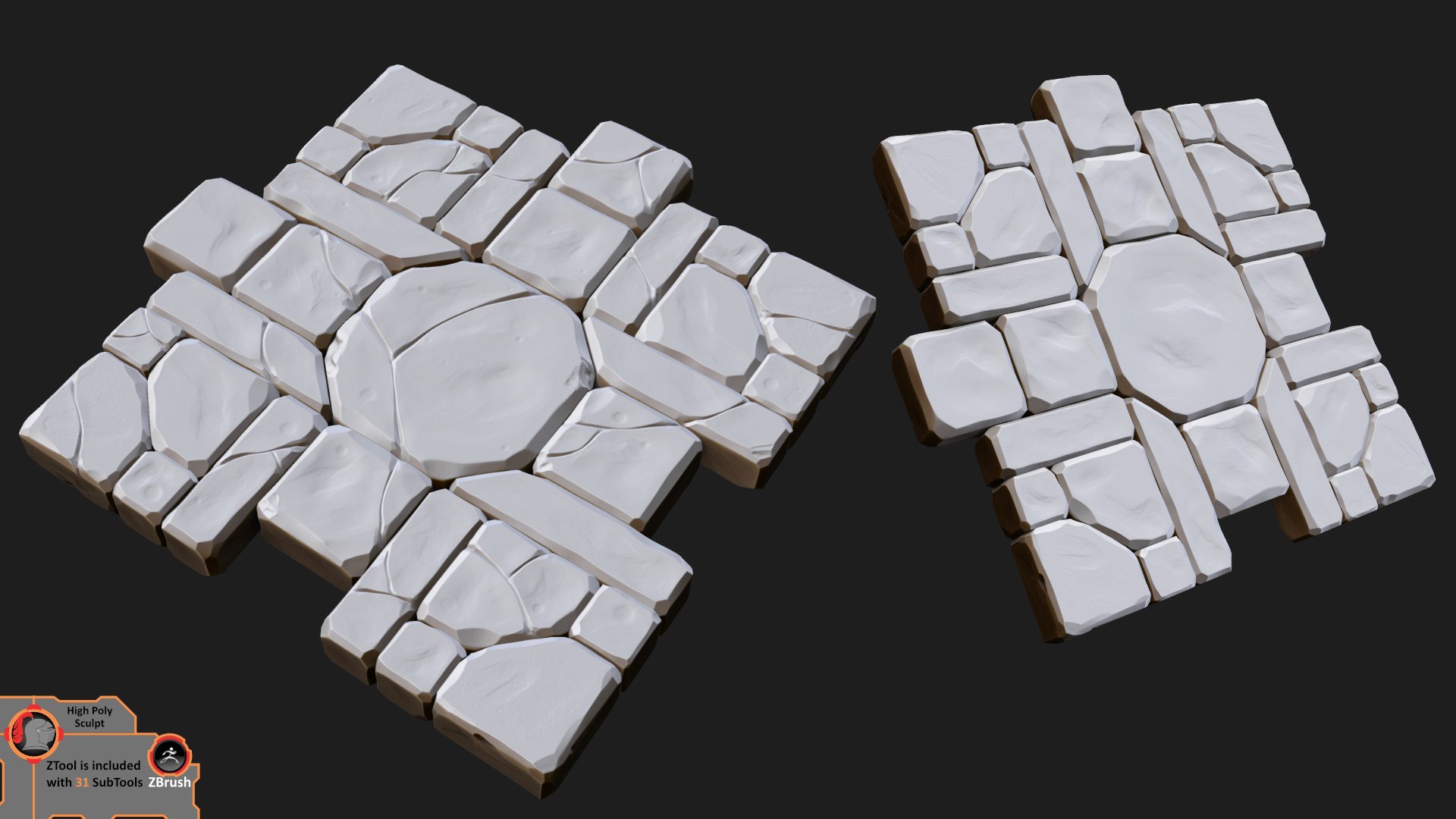 3d Model Runic Floor