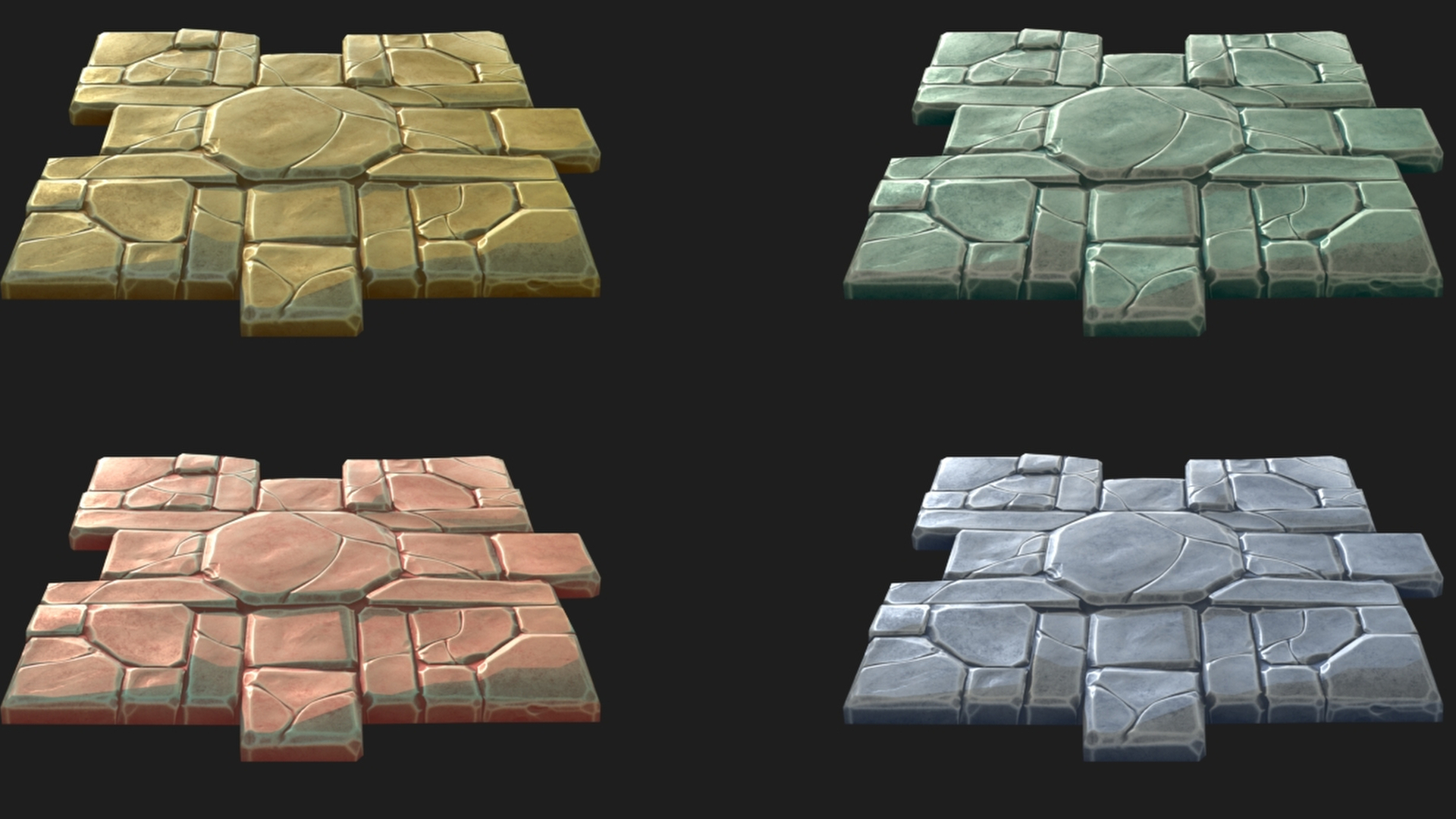 3d Model Runic Floor