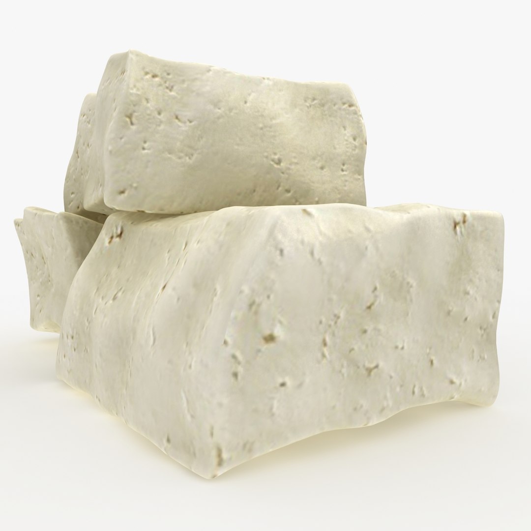 3d Model Of Realistic Tofu 2