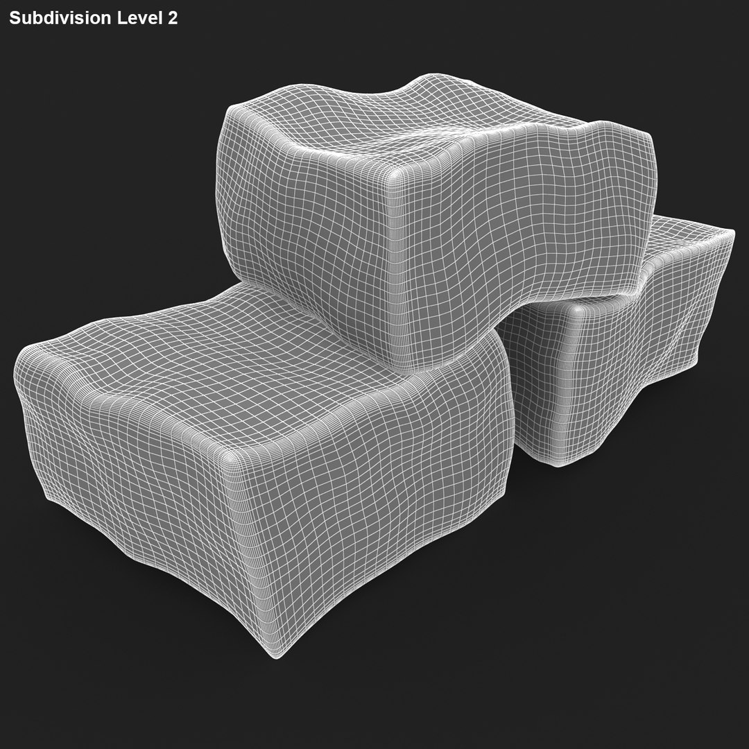 3d Model Of Realistic Tofu 2