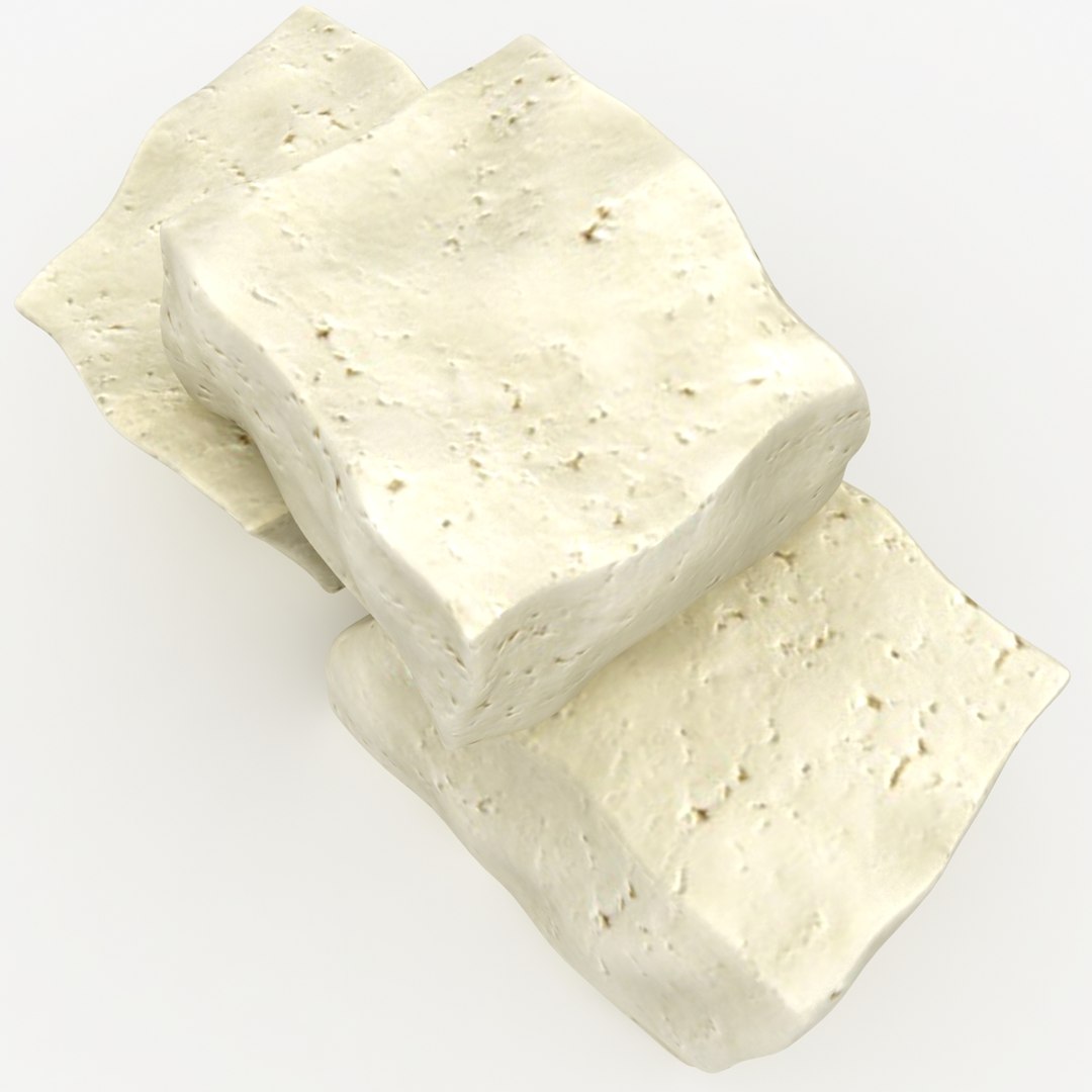 3d Model Of Realistic Tofu 2