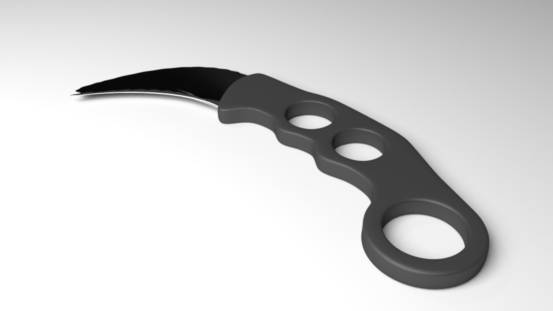 3D karambit knife 2 - TurboSquid 1480145