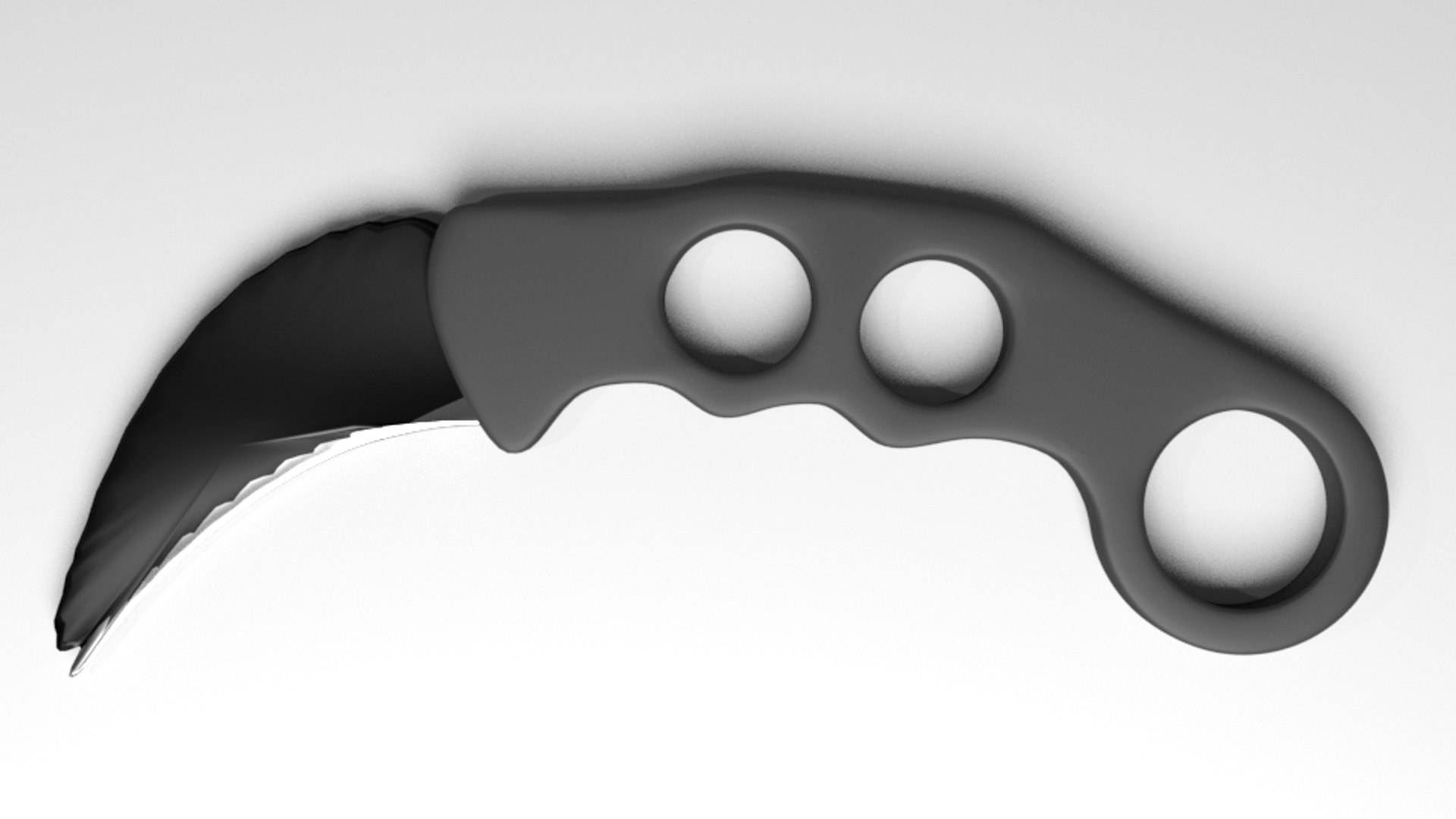3D karambit knife 2 - TurboSquid 1480145