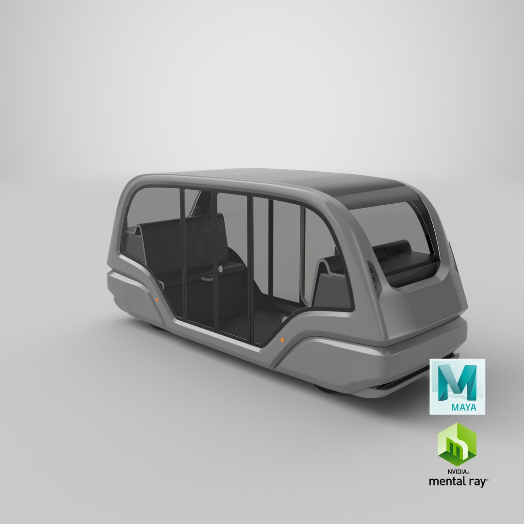 3D Electric Pod Bus - TurboSquid 1306578