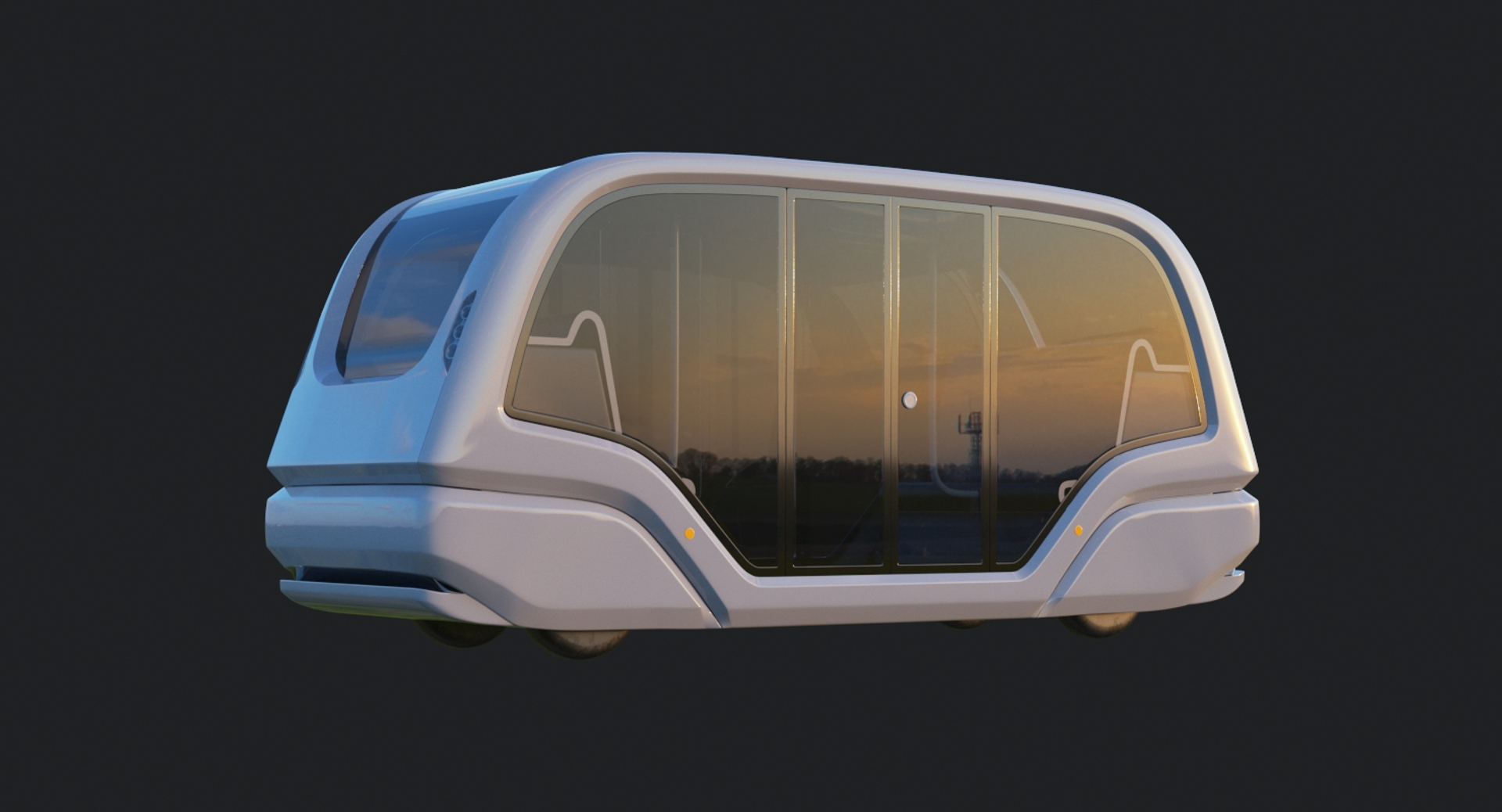 3D Electric Pod Bus - TurboSquid 1306578