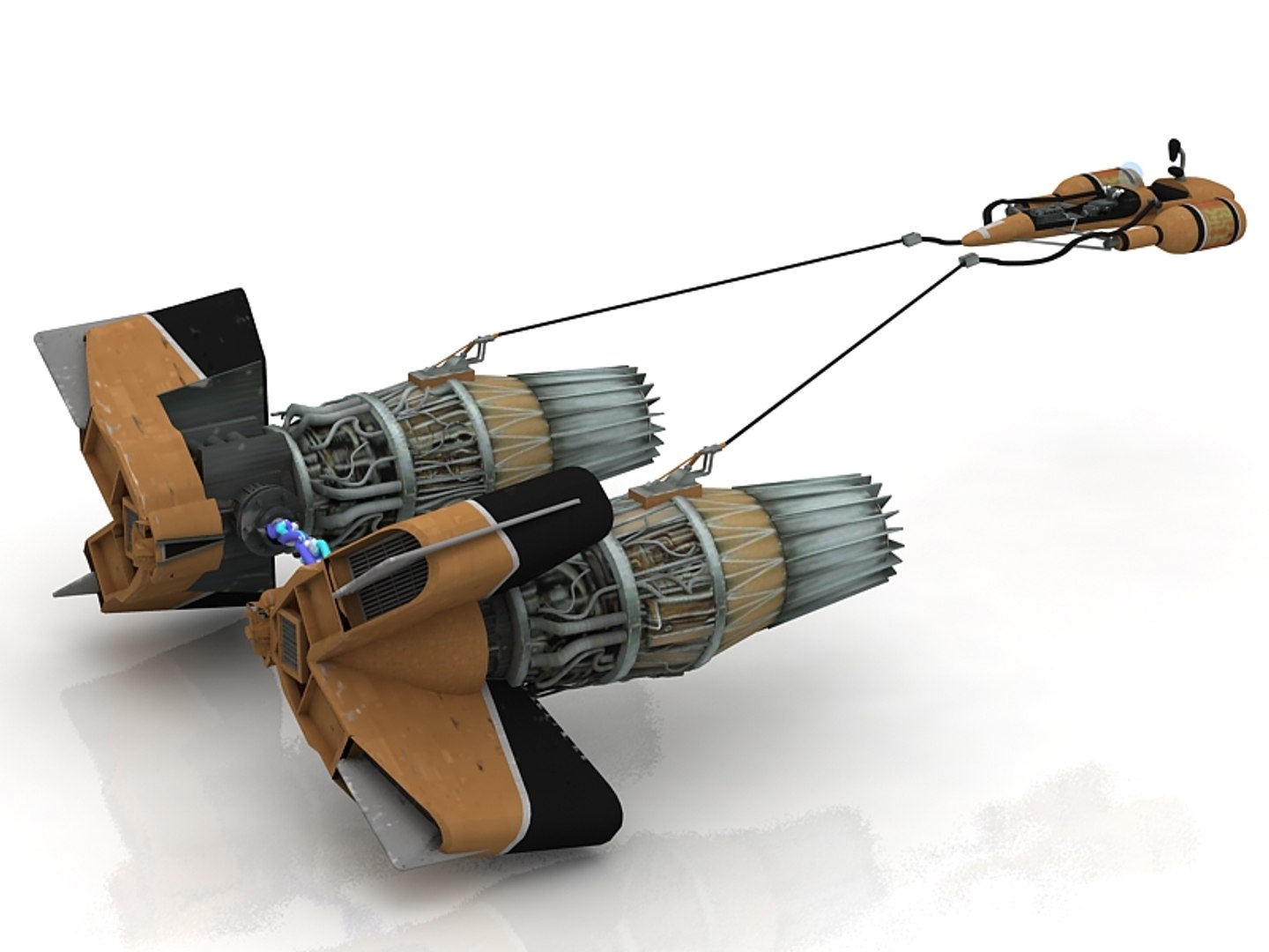 3D Sebulba Pod Racer Anakin - TurboSquid 1626435