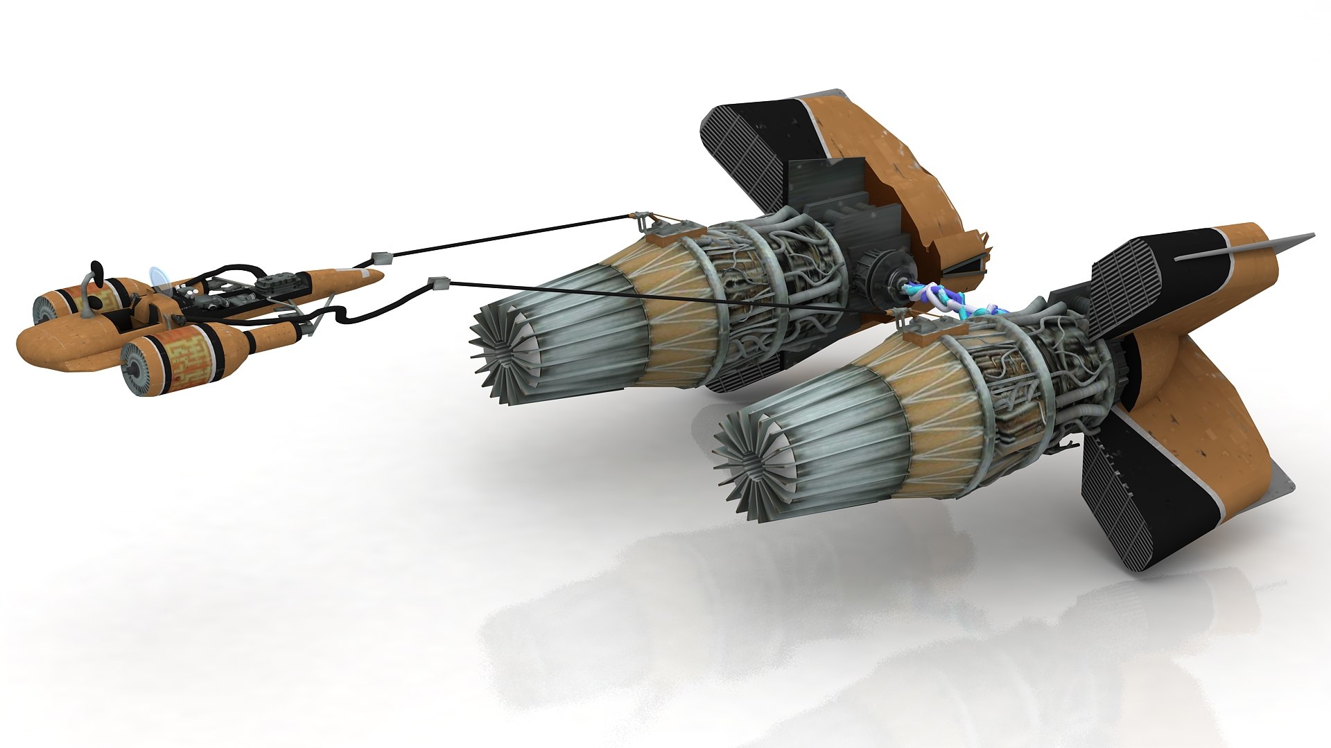 3D Sebulba Pod Racer Anakin - TurboSquid 1626435