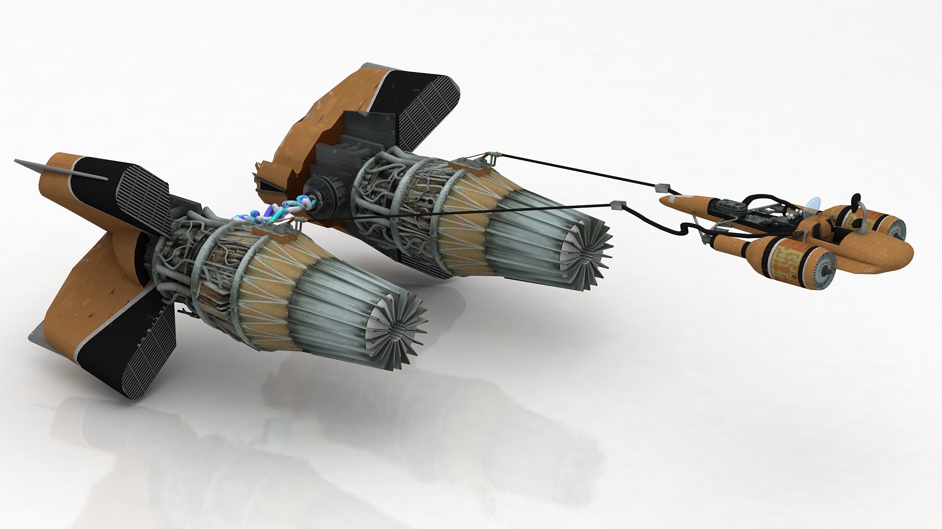3D Sebulba Pod Racer Anakin - TurboSquid 1626435