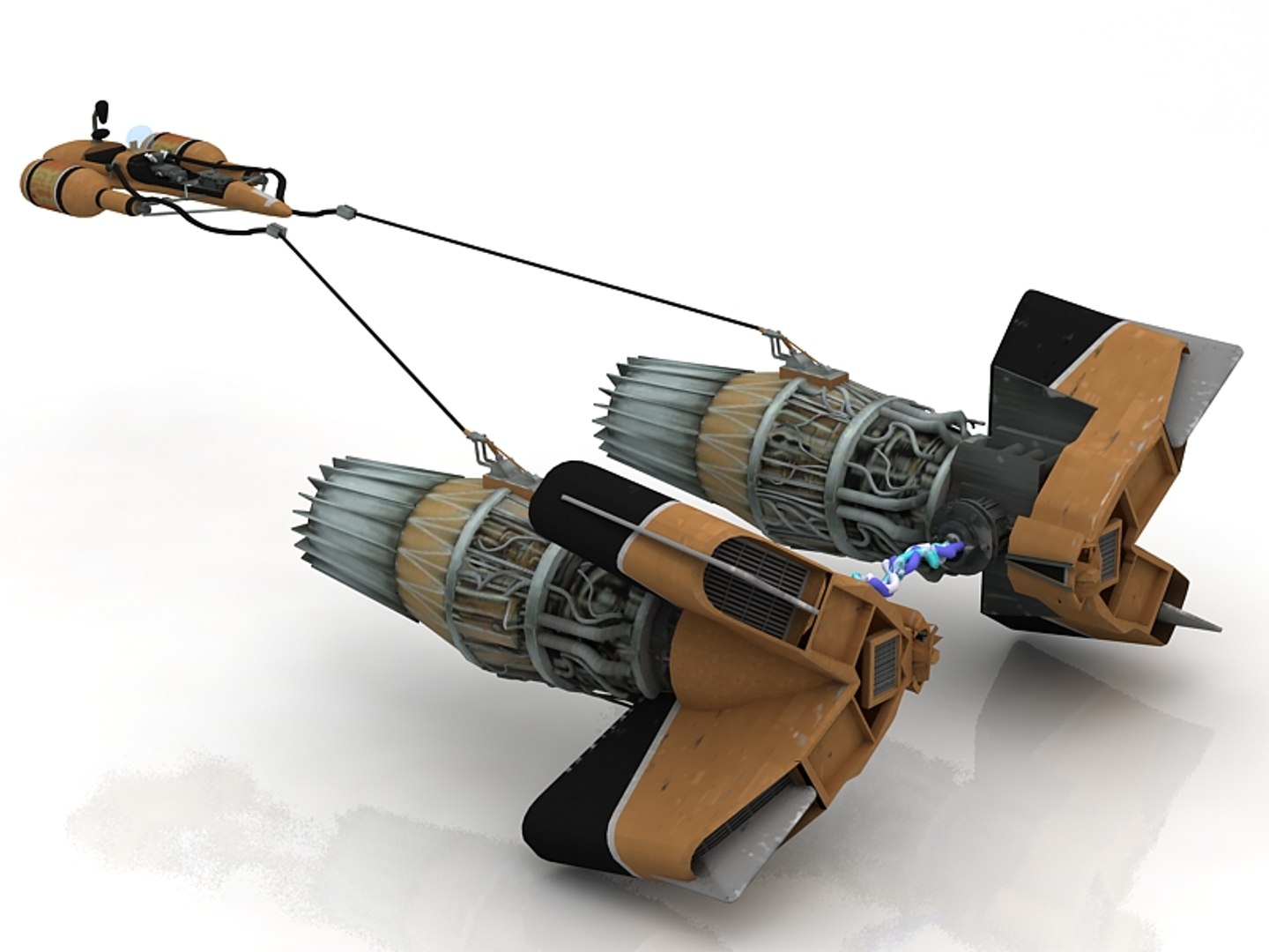 3D Sebulba Pod Racer Anakin - TurboSquid 1626435