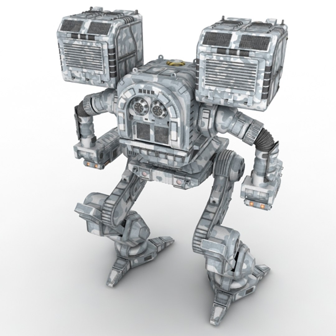 3d mech robot model