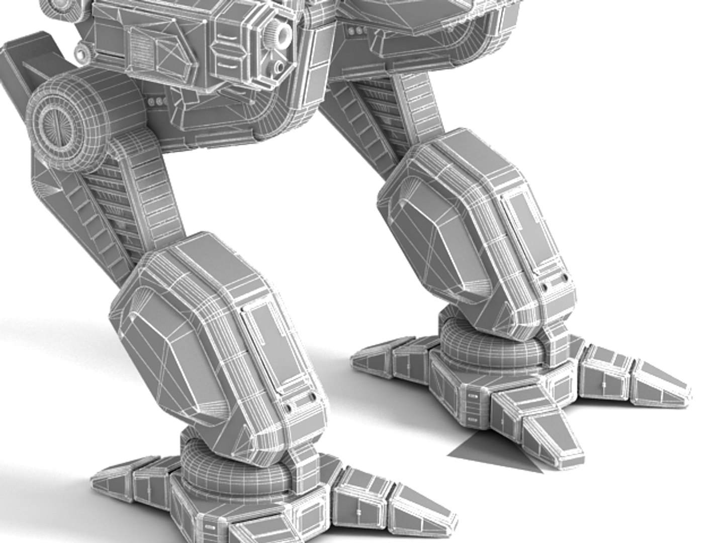 3d mech robot model
