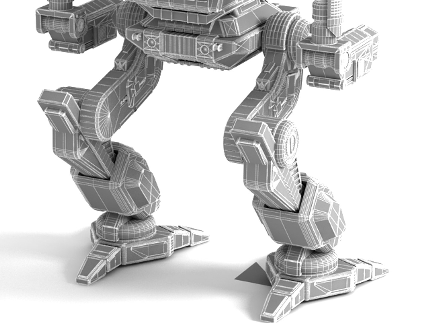 3d mech robot model