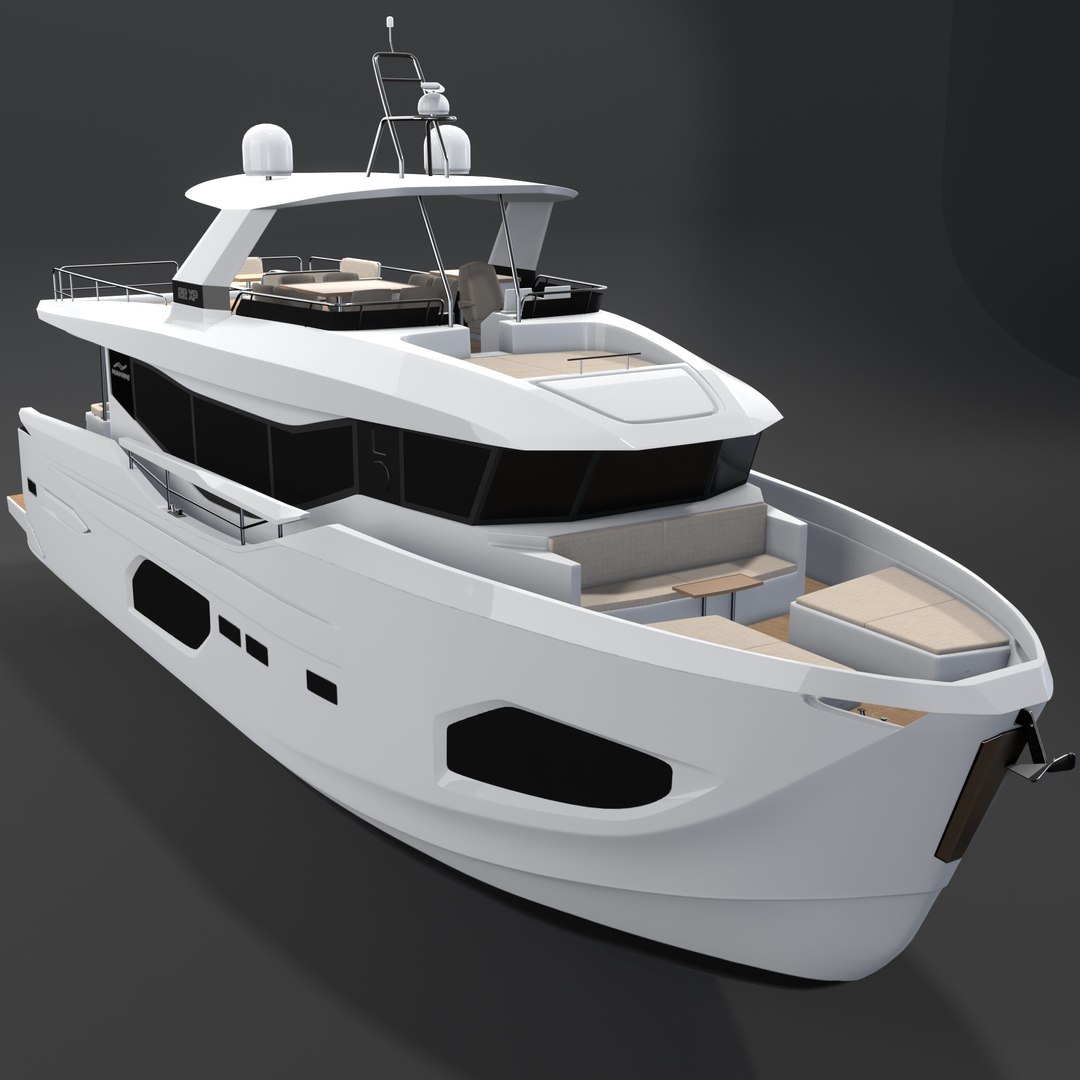 Numarine 22 XP Luxury Motor Yacht 3D Model Model - TurboSquid 2133254