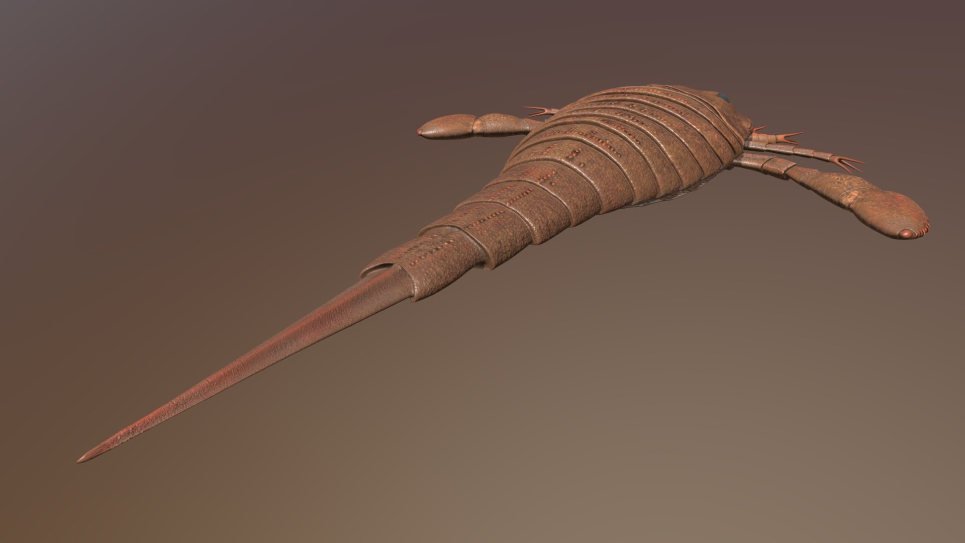 3D Eurypterus - TurboSquid 1359593