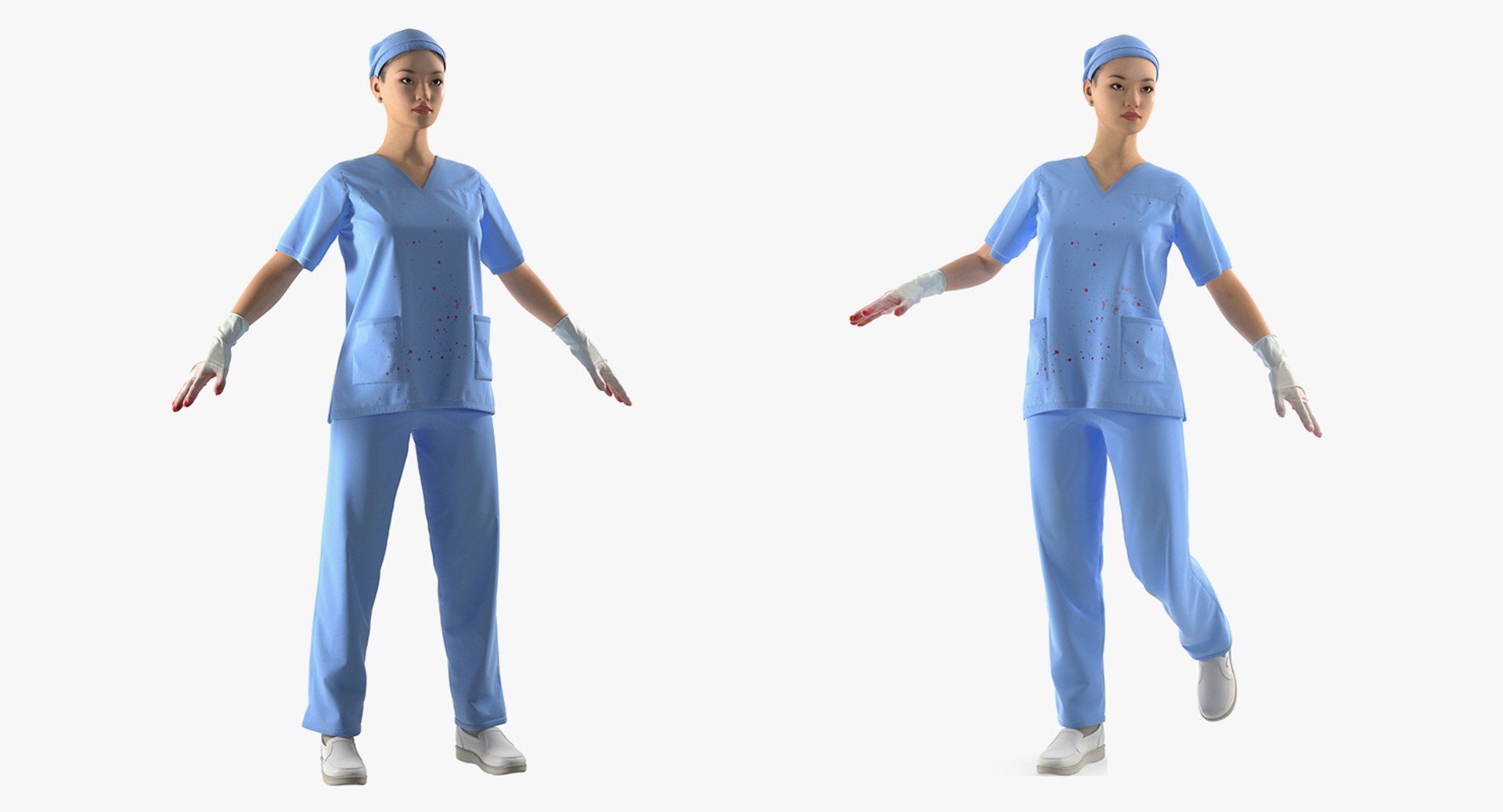 Female Doctors 2 Rigged 3D Model - TurboSquid 1516271