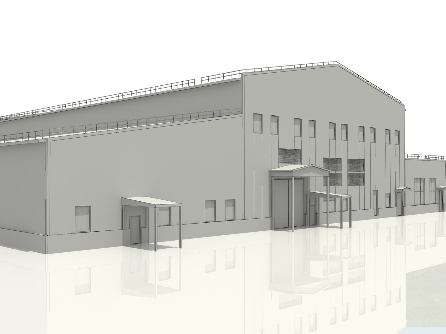 3d Factory Building