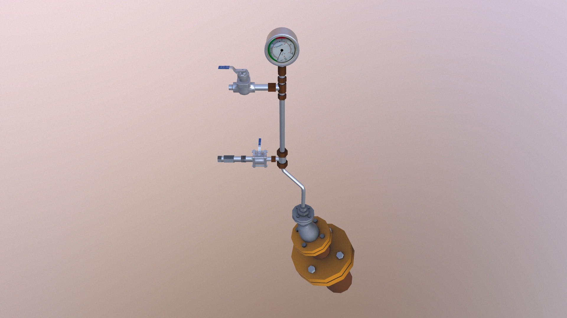 3D Model Pressure Gauge - TurboSquid 2291871