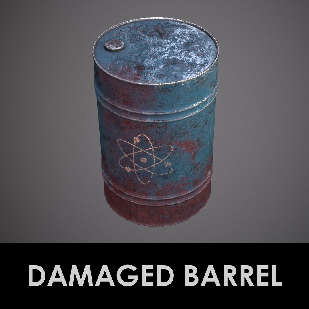 Damaged Barrel Low-Poly 3D model - TurboSquid 1809816
