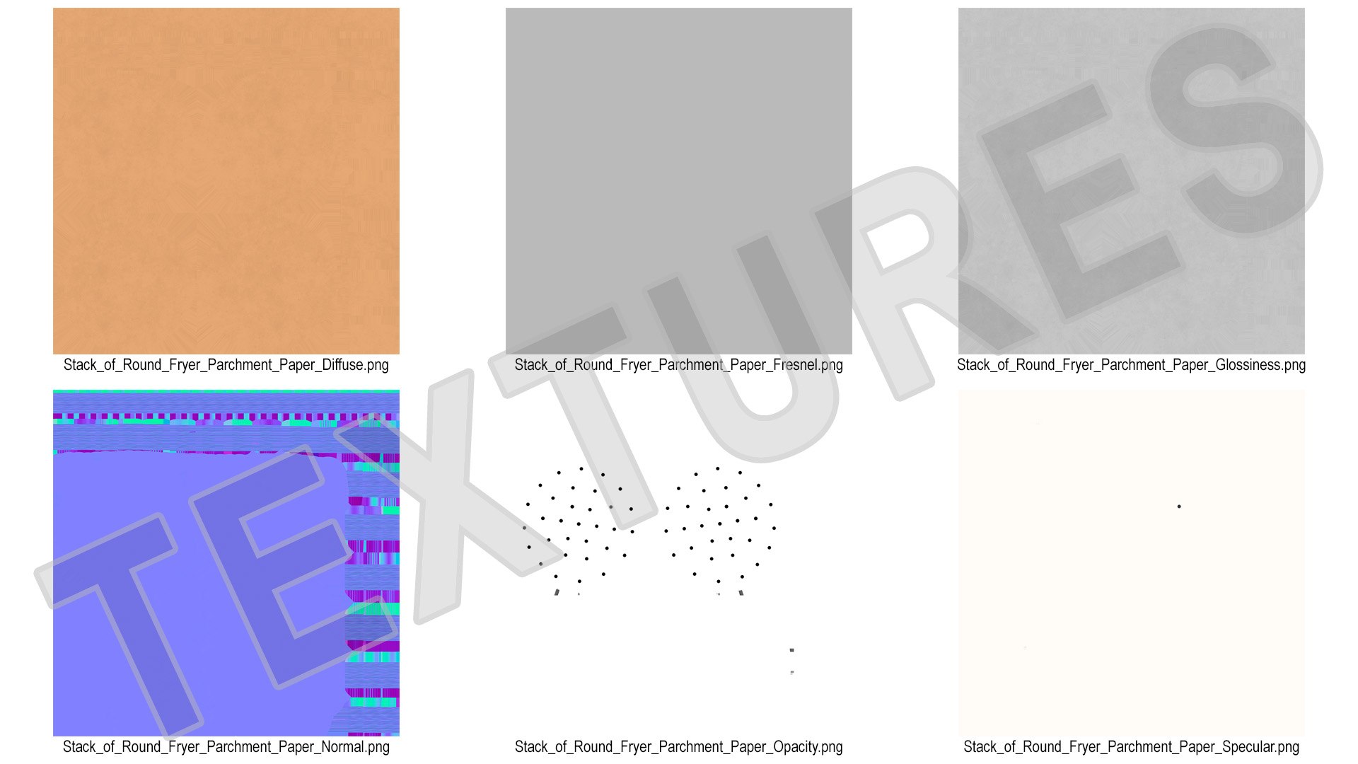 3D Stack of Round Fryer Parchment Paper - TurboSquid 2026365