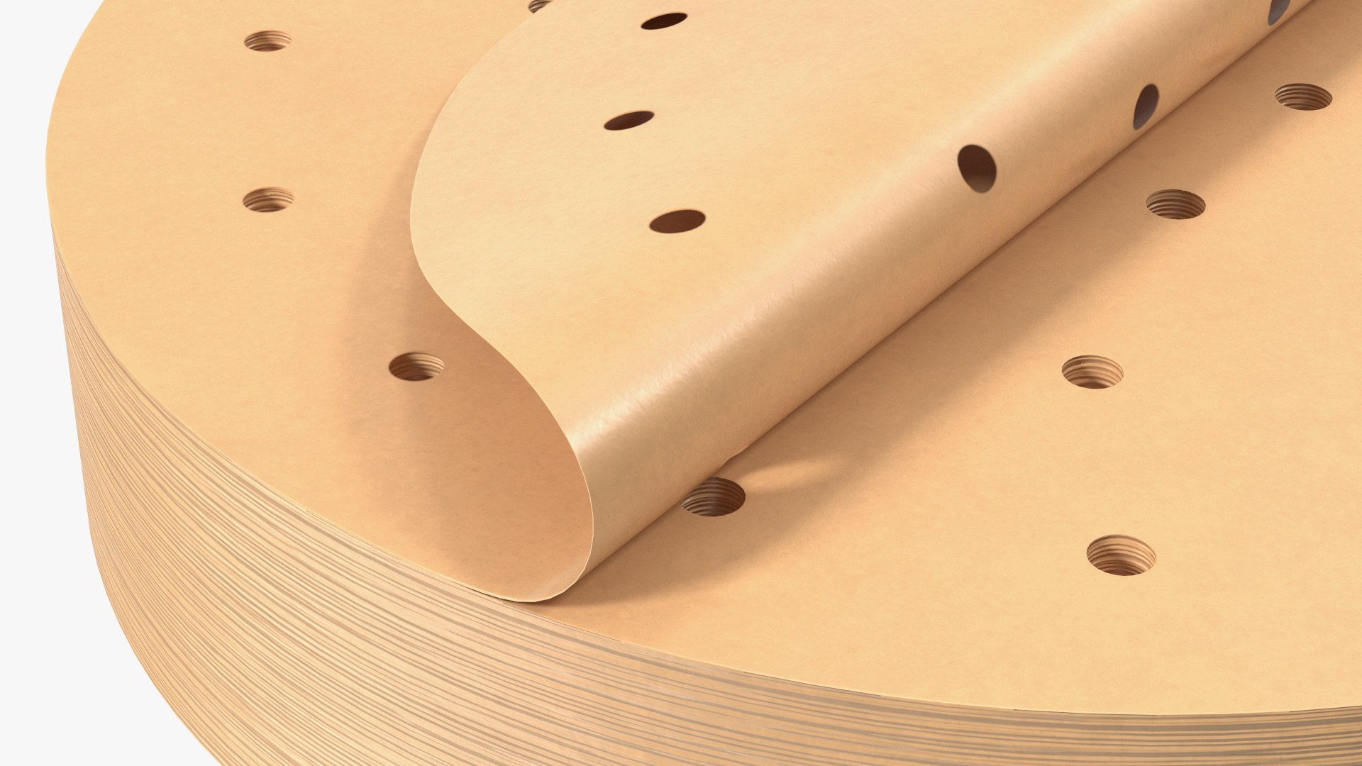 3D Stack of Round Fryer Parchment Paper - TurboSquid 2026365