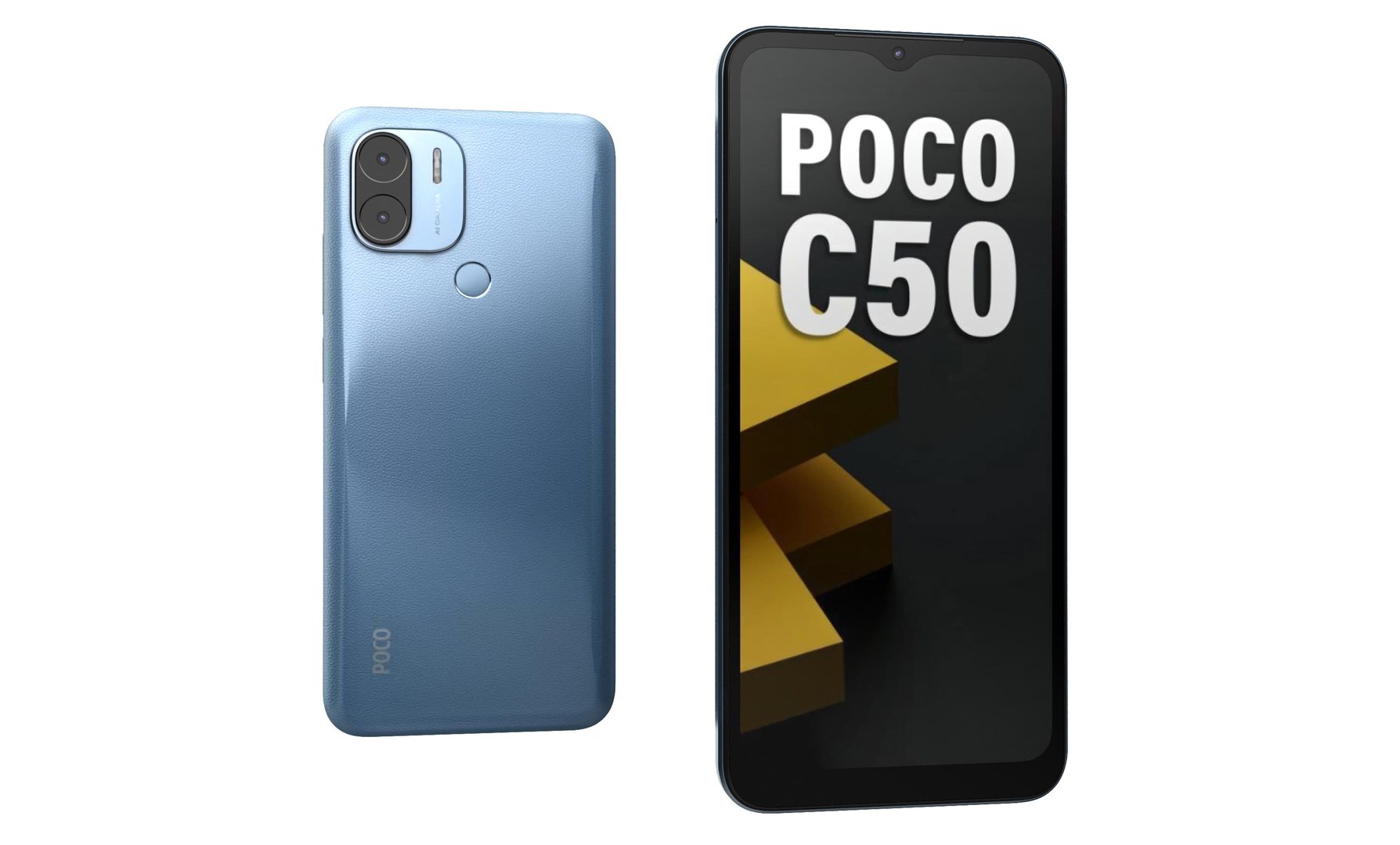 Xiaomi Poco C50 Blue 3D model - TurboSquid 2015642