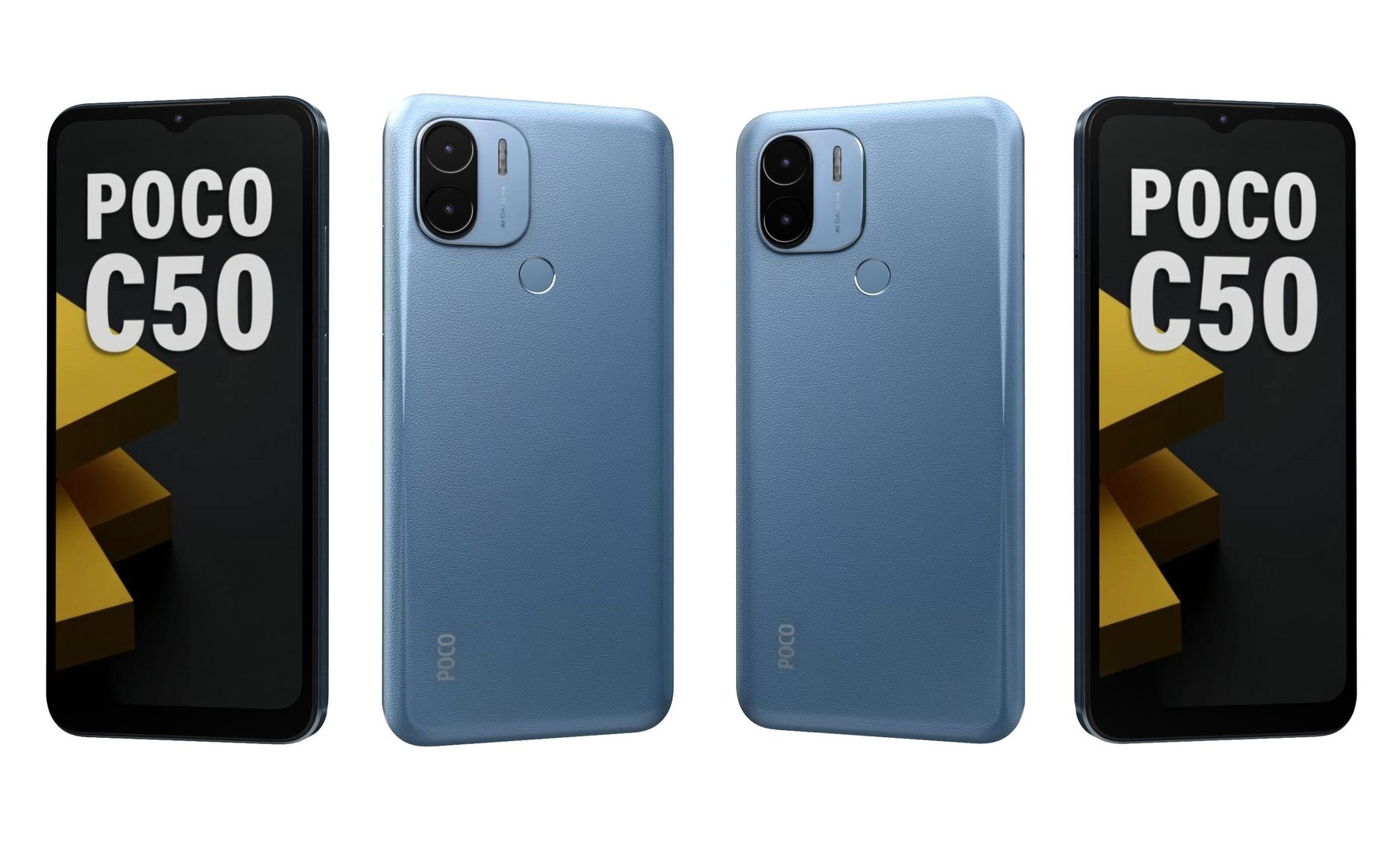 Xiaomi Poco C50 Blue 3D model - TurboSquid 2015642