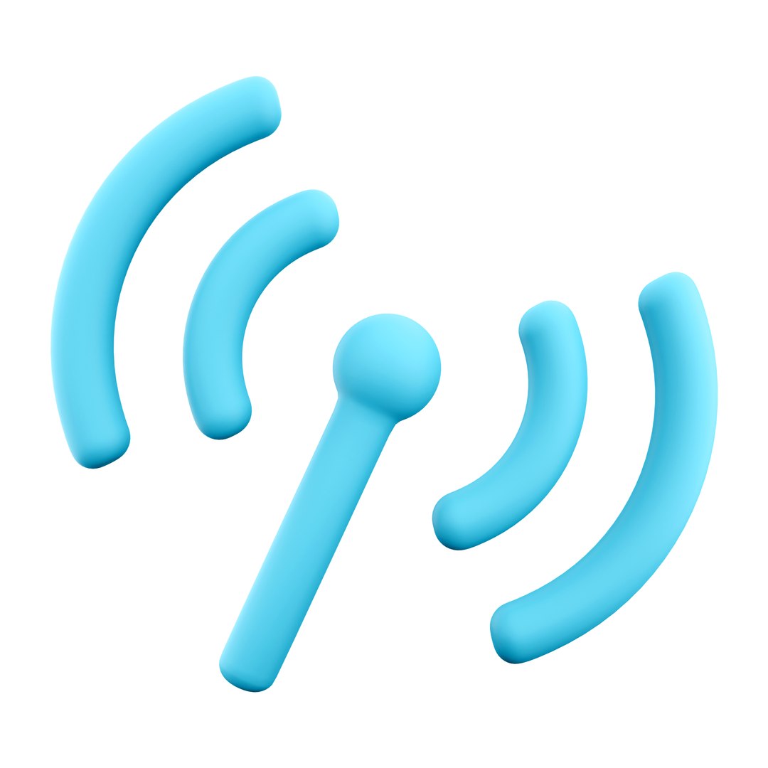 Signal Transmission Icon 3D Model - TurboSquid 2076091