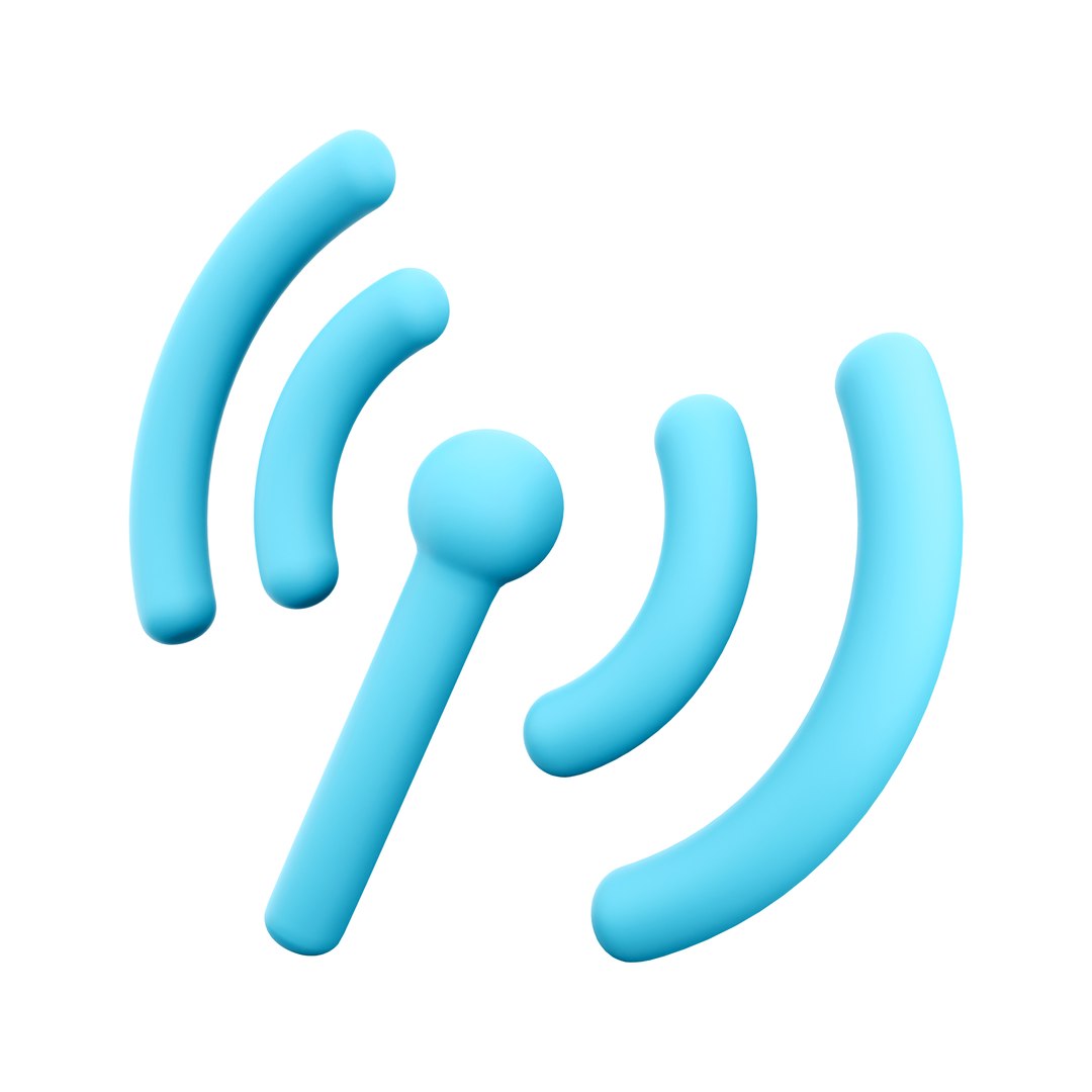 Signal Transmission Icon 3D Model - TurboSquid 2076091